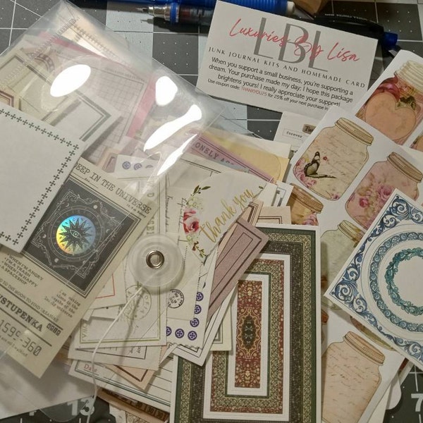 Junk Journal Ephemera Pack | Vintage Collage | Scrapbooking | Journal ...