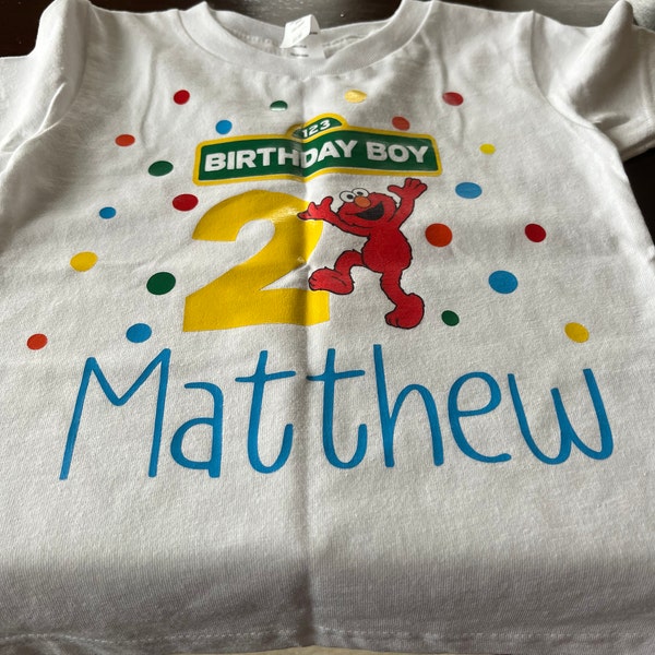 Elmo Sesame Street Shirt, Elmo Matching Shirts, Elmo Birthday Outfit ...