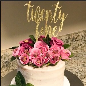 Twenty Fine Cake Topper/ 29th Birthday/ 25th Birthday - Etsy