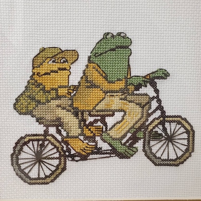 Frog and Toad Flying a Kite, a Cross Stitch Pattern - Etsy