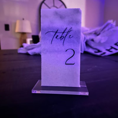 Daylight Marble Table Numbers Wedding Signs Event Signs Custom Signs ...