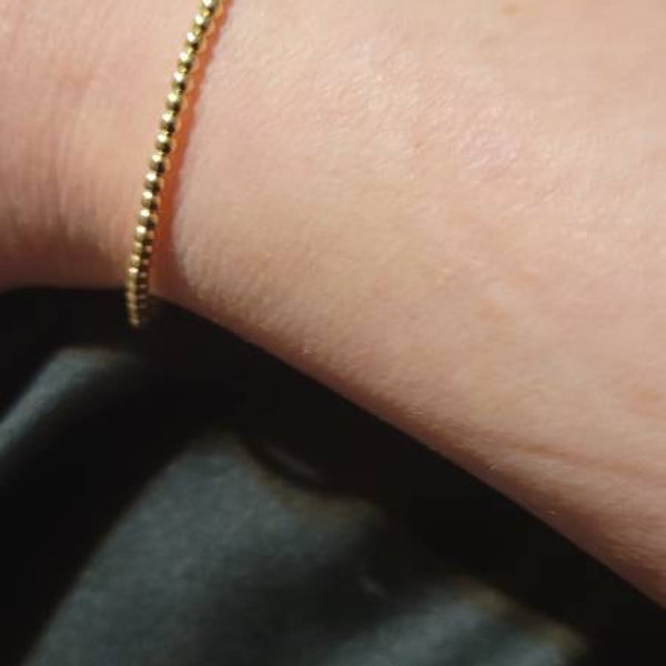 Gold Bead Bracelet Silver Bead Bracelet Gift Stack| Gold Bead Bracelet ...