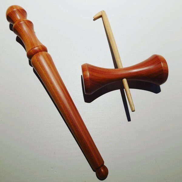 Basque Spindle & 9" Nostepinne - Matching Pair - Drop Spindle - El Huso ...