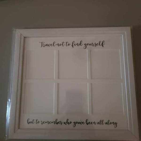 Personalised Travel Collage Picture Frame, Photo Gift, Multi Photo ...