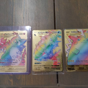 Rayquaza VMAX Rainbow Shiny Holographic UV Printed Plastic Card - Etsy