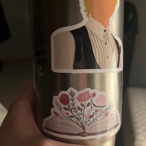 Floral Book Sticker / Open Book Sticker / Reading Sticker / Book ...