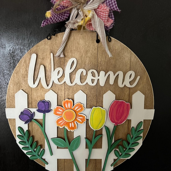 Welcome Door Sign - DIY Front Door Sign - DIY Welcome Door Sign - Make ...