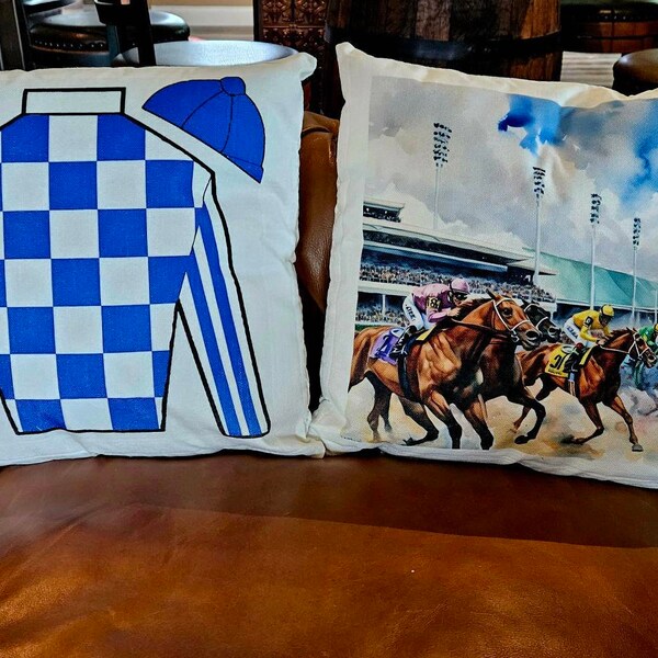 Horses Running in Front of the Steeples at Churchill Downs Digital ...