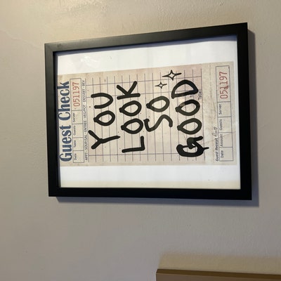 Guest Check Matte Fine Art Print Trendy Wall Art Prints Guest Check ...