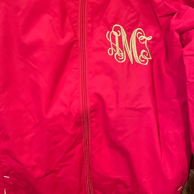 Monogrammed Rain Jacket Personalized Rain Coat Embroidered Jacket A1 - Etsy