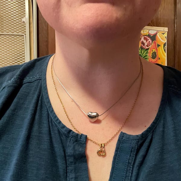 Puffy Initial Mini Bubble Letter Gold Filled Chain Necklace Stainless ...