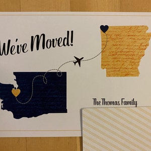 Moving Postcards Moving Announcement New Home Moving | Etsy