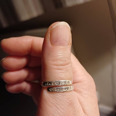 Sweet 16th Birthday Sterling Silver Wrap Around Ring Girls Gift Present ...