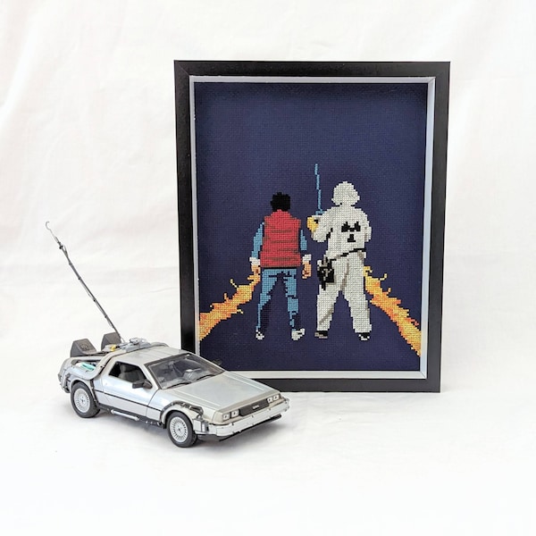 Back to the Future Inspired Cross Stitch Pattern - Etsy
