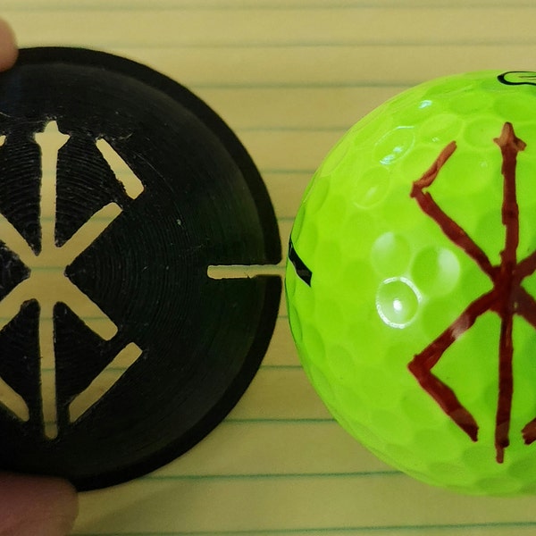 Golf Ball Stencil - Triangle Alignment - Etsy