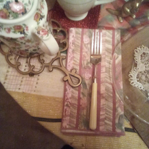 Salad Plate Red Amelia by MAINSTAYS Collection China Stoneware - Etsy