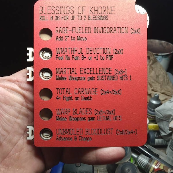 NEW World Eaters Blood Tithe Tracker With Command Point Dial for ...