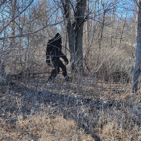 7ft 8ft 10ft Life Size Bigfoot Pattern Scroll Saw, Sasquatch Silhouette ...