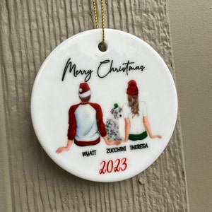 Custom Family Ornament, Family With Kids, Custom Christmas Ornament ...