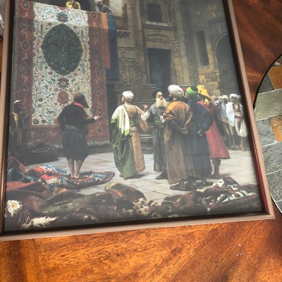 Jean-leon Gerome the Carpet Rug Merchant Amazing Quality Repro on Matte ...