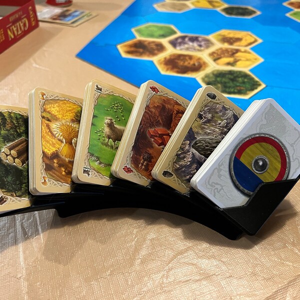 Settlers of Catan Angled Card Holder Resource Bank 6 or 8 Slots - Etsy