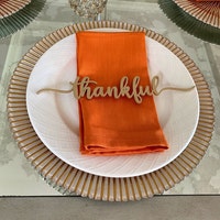Thankful Place Card CUSTOM Thanksgiving Place Card Thanksgiving Table ...