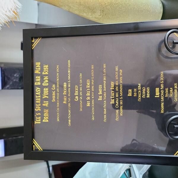 6 Prohibition Party Bootlegger Labels Set, Speakeasy Decoration ...