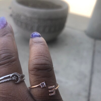 INITIAL RING Z - Etsy