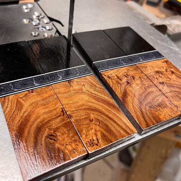 Stabilized Wood Cholla Knife Scales Blank Handle Cactus Block Burl ...