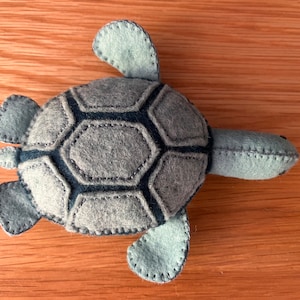 PDF Felt Sea Turtle Pattern Felt Ornament Ocean Pattern SVG PDF Pattern ...
