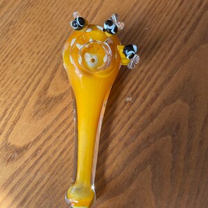 Drop of Honey Pipe Bee Glass Pipes Beautiful Girly Pipe - Etsy