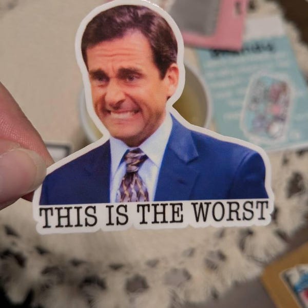This is the Worst Sticker, Michael Scott, the Office Sticker - Etsy
