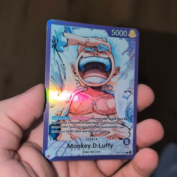 Leader Card | Custom Handmade Anime Trading Cards | TCG - Etsy