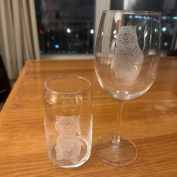 Personalized Photo Engraved Etched Whiskey Glass Whiskey Gift for Dad ...