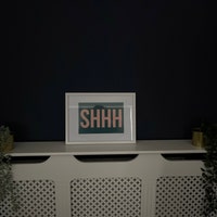 Home Decor Quirky Shhh Print, Art Typography Print, Graphic Poster ...