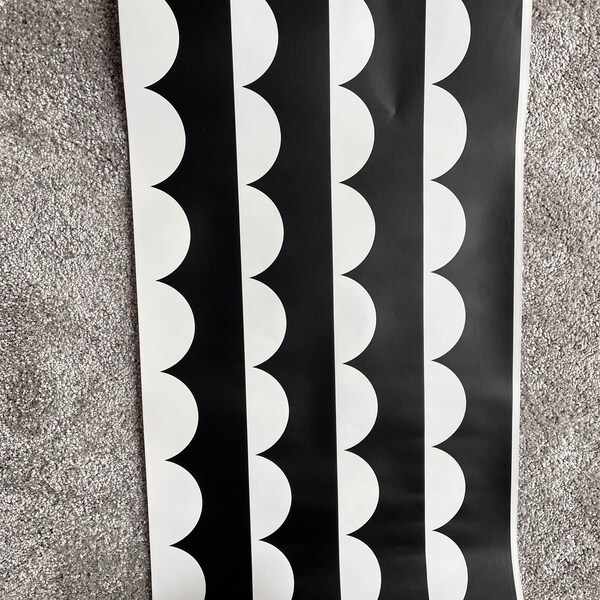 Scallop Edge Stickers - Scallop Edge, Scallops, Wall Stickers, Wall ...