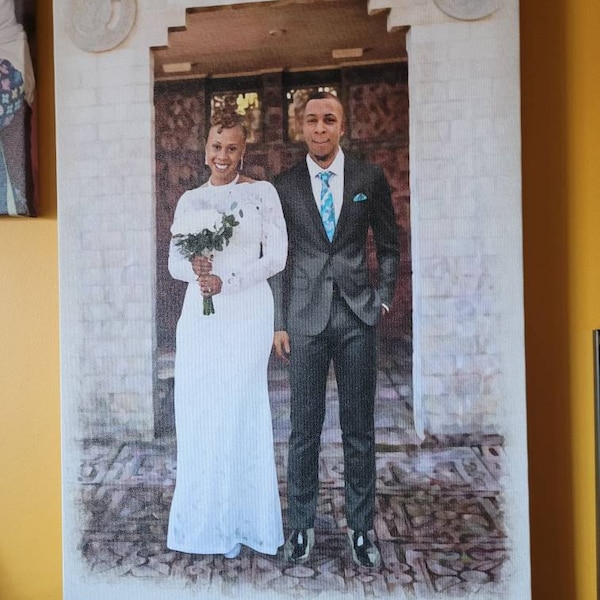 Custom Memorial Drawing, Add Deceased Loved One, Family Portrait ...