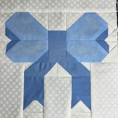 Pretty Bow Quilt Block PDF Pattern Includes Instructions for 6 Inch, 12 ...