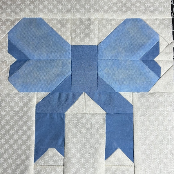 Pretty Bow Quilt Block PDF Pattern - Includes Instructions for 6 Inch ...