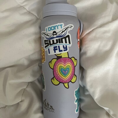 Vinyl Swim Sticker, Water Bottle Sticker, Swim Gift, Swim Team, I Dont ...