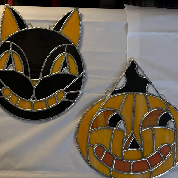 Vintage Halloween Stained Glass Pattern Bundle // DIGITAL DOWNLOAD - Etsy