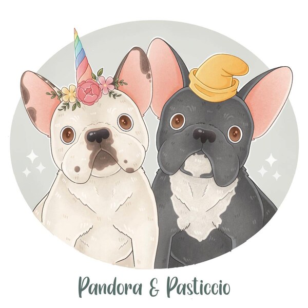 French Bulldog One Line Art Print, Dog Wall Art, Frenchie Pet Portrait ...