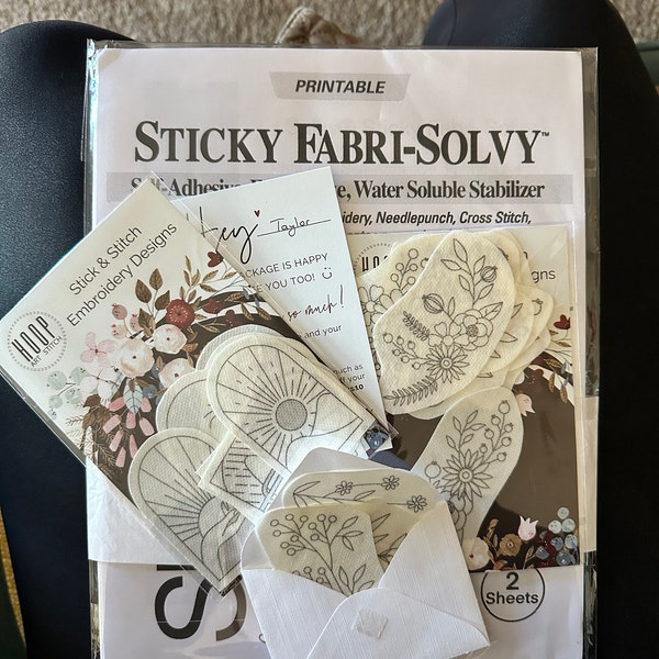 Sulky Fabri Solvy, Printable Stabilizer, Stick and Stitch Paper ...