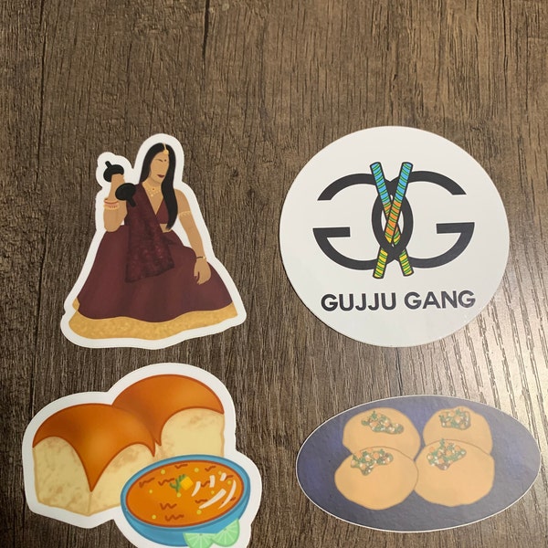 Desi Indian Sticker Set: South Asian Stickers, Laptop Decals - Etsy