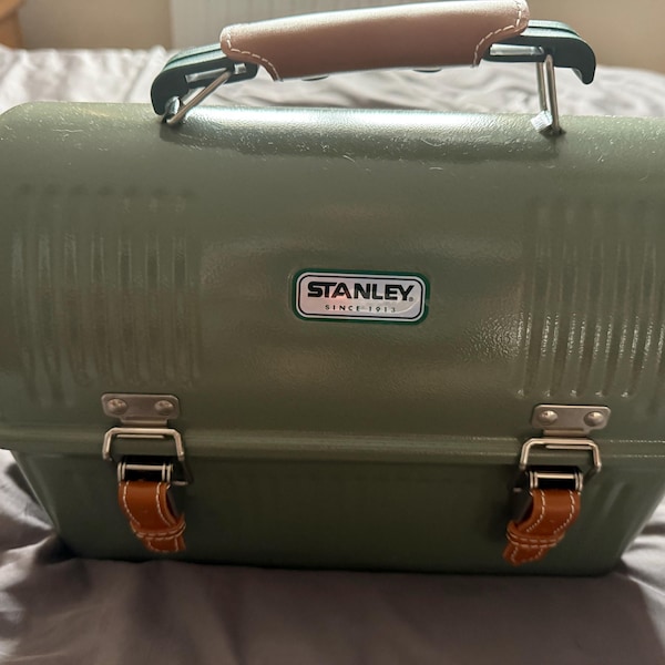 Stanley Lunch Box 10 Qt 9.4 Lt Original Color Green Metal Tray for ...