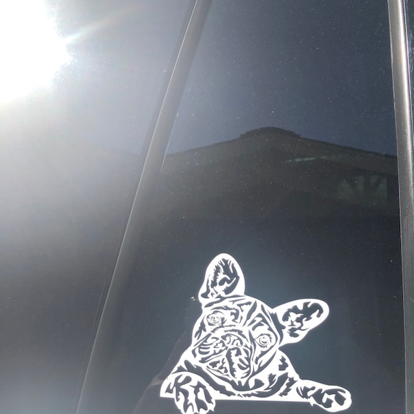 French Bulldog Vinyl Decal: Car, Window, Tumbler Sticker - Etsy
