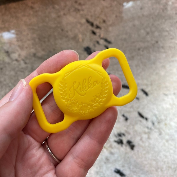 Personalized Dog AirTag Holder,custom Silicone Air Tag Case,dog Collar ...