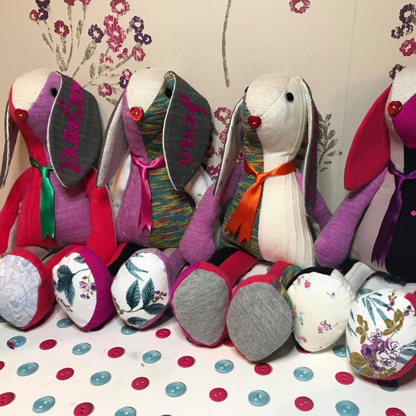 Rabbit Sewing Pattern Pdf for Instant Download, Bunny Rabbit Diy ...