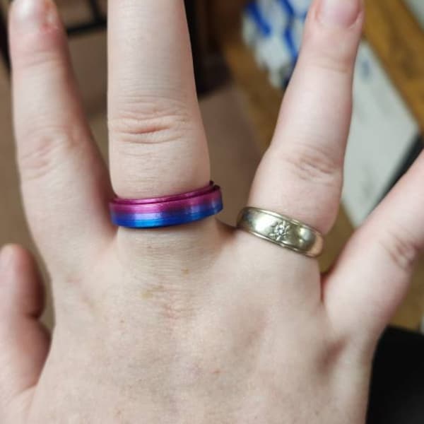 LGBTQ Fidget Rings, Pride Flag Fidget Rings, Pride Month, LGBTQ Flag ...