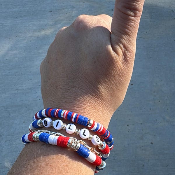 Set of 3 NFL Team Bracelets - Etsy